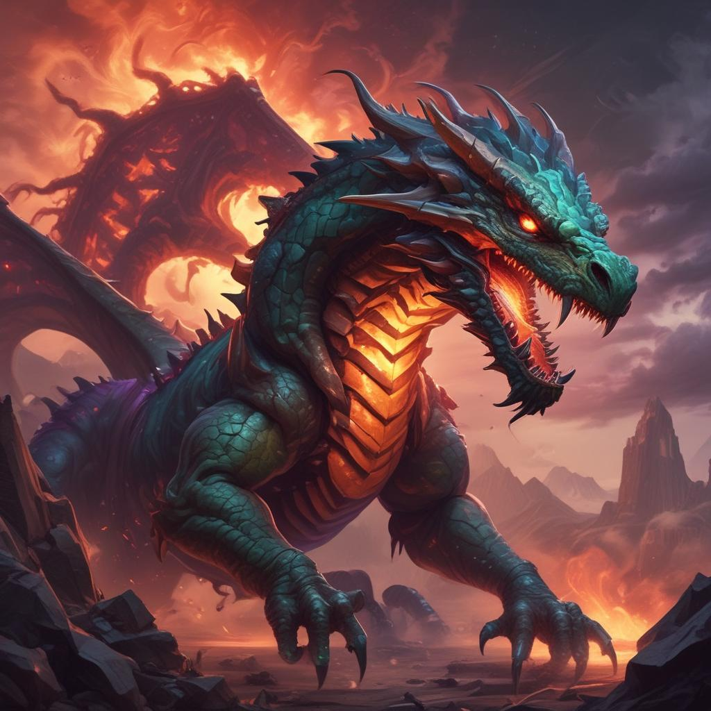 Zyphron the Atomic Wyrm in The Remains of humanity | AI Powered ...