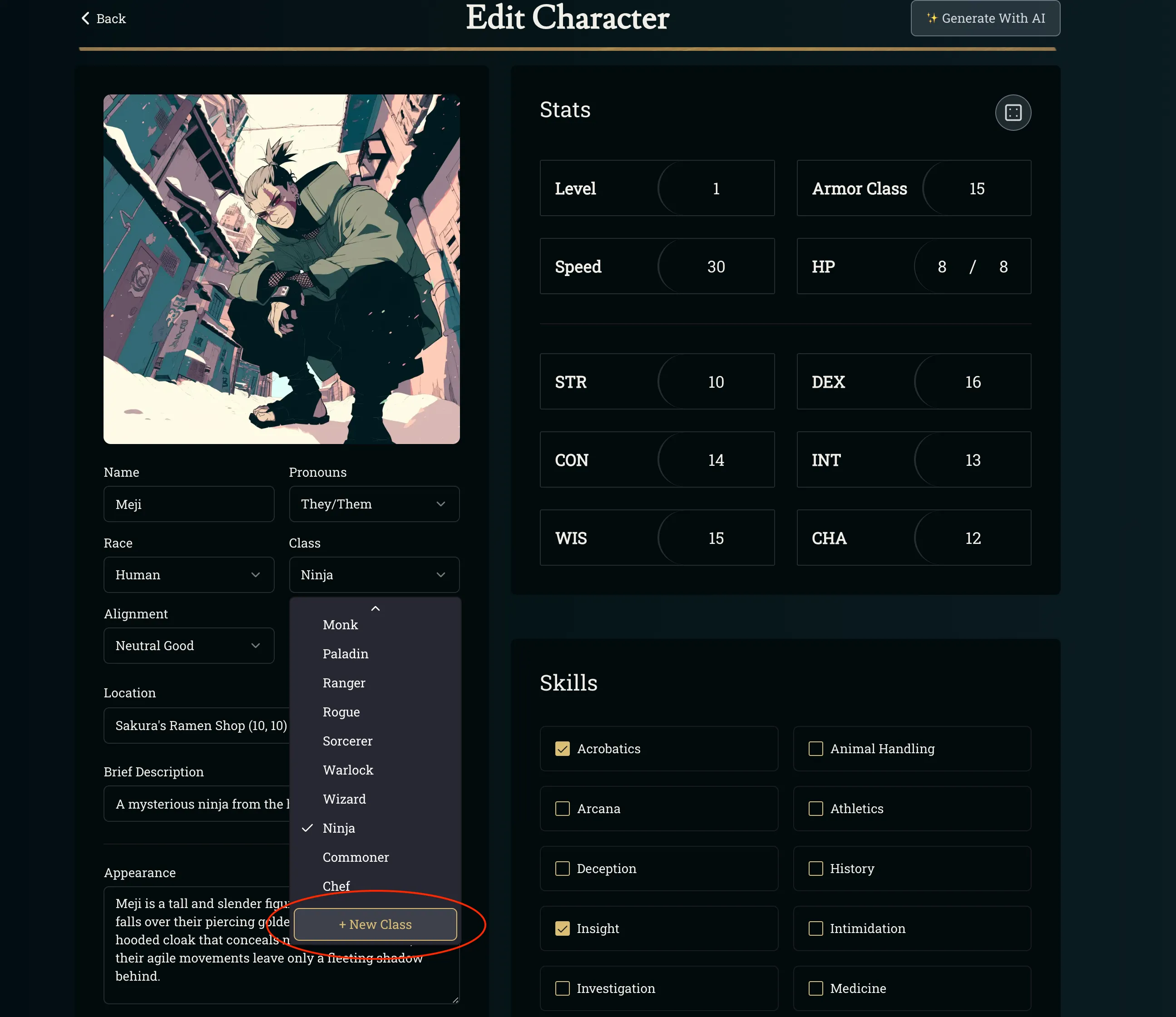 Adds Custom Races + Classes to character sheets! | Friend...