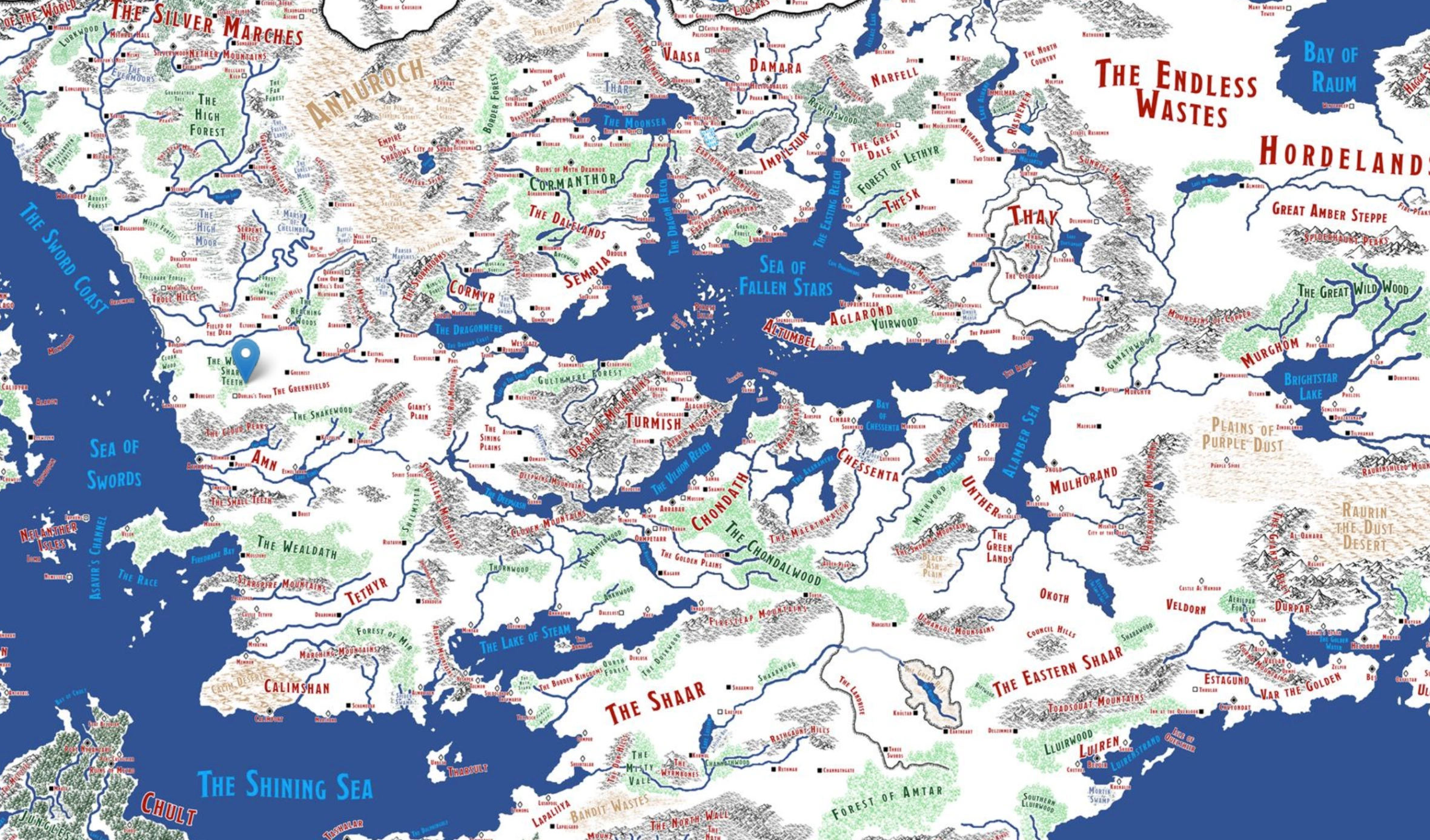 Faerun - Northern Sword Coast - DnD | Friends & Fables